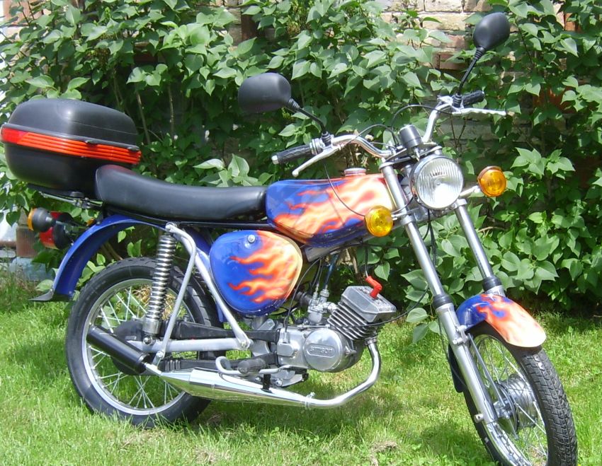 The MZ MuZ 50 at MotorBikeSpecs.net, the Motorcycle Specification Database